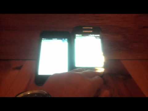 iPod touch vs Samsung galaxy mini part 2 - web browsing and - YouTube