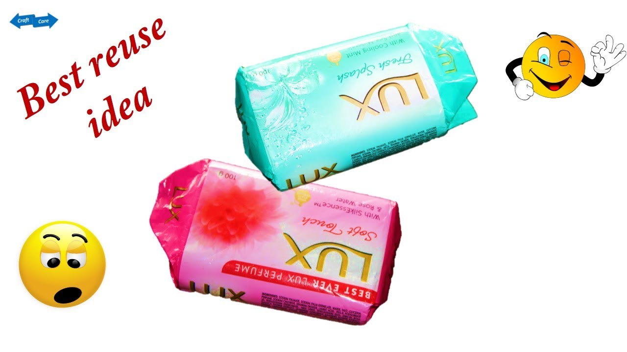 Awesome waste lux soap wrapper craft idea * Waste material reuse idea ...