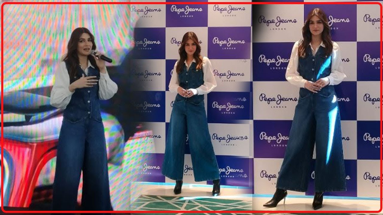 Bollywood Actress Kriti Sanon Stuns in Delhi for Pepe Jeans Fashion ...