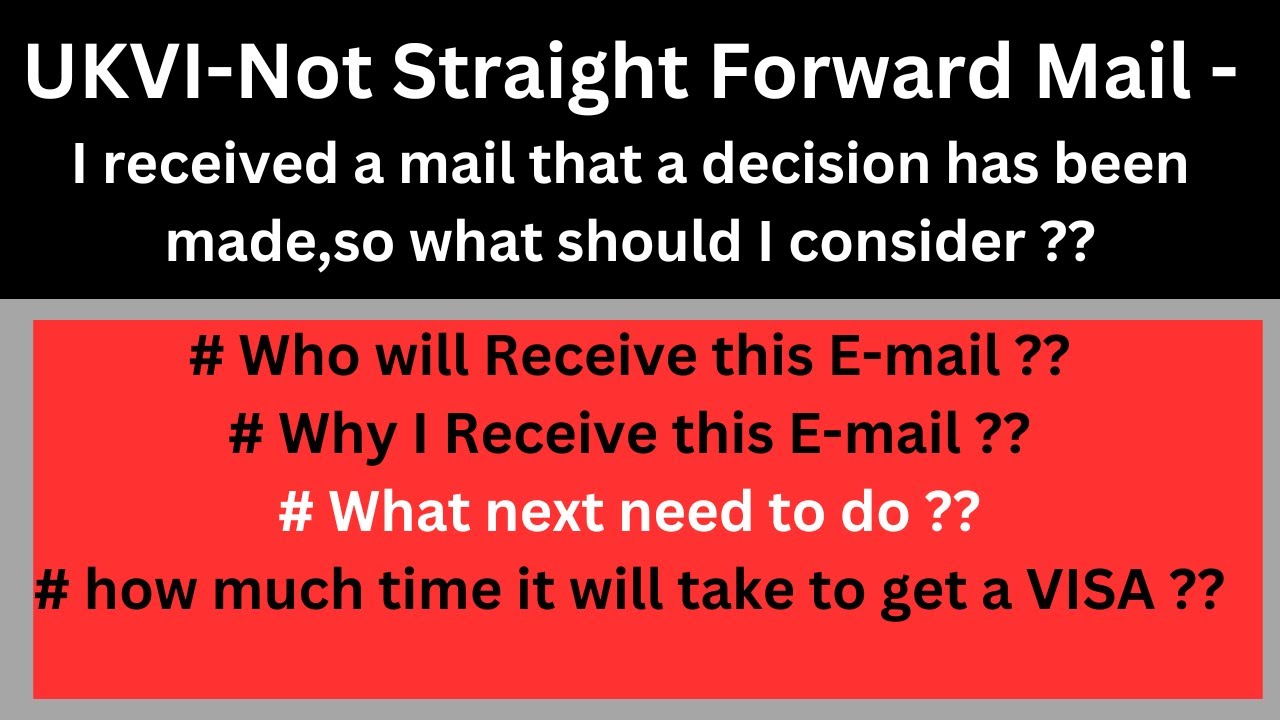 What is not straight forward mail in UK || Why UK Visa Getting delayed ...