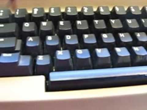 IBM Selectric lll keyboard repair, button down, leaf spring off, fix ...