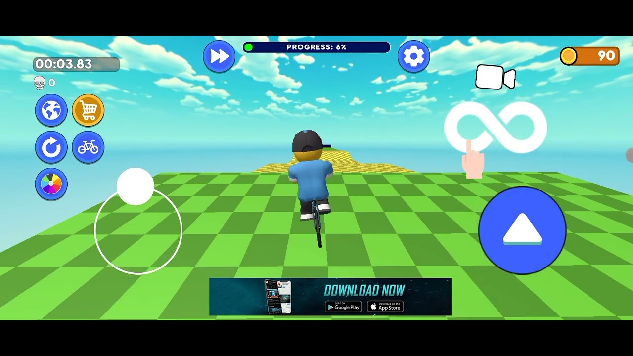 Parkour game with cycle - YouTube