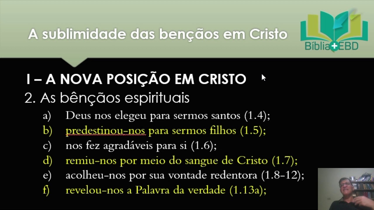 Lição 2 [Adultos] - A sublimidade das benção espirituais em Cristo ...
