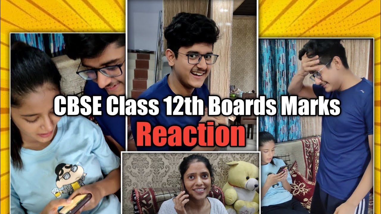 My CBSE 12 boards Marks Reaction!! | Mother reacts to my 12th marks🥺 ...