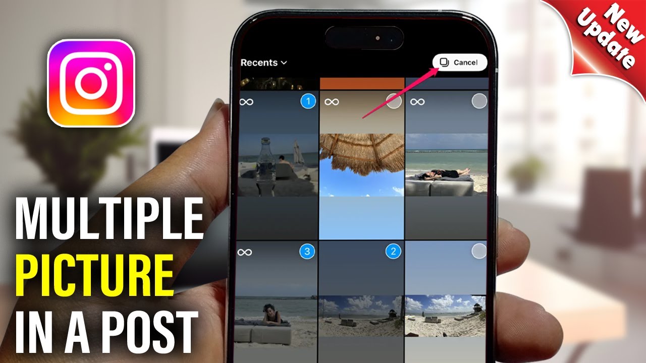 How To Post Multiple Photos On Instagram In One Post - Full Guide - YouTube