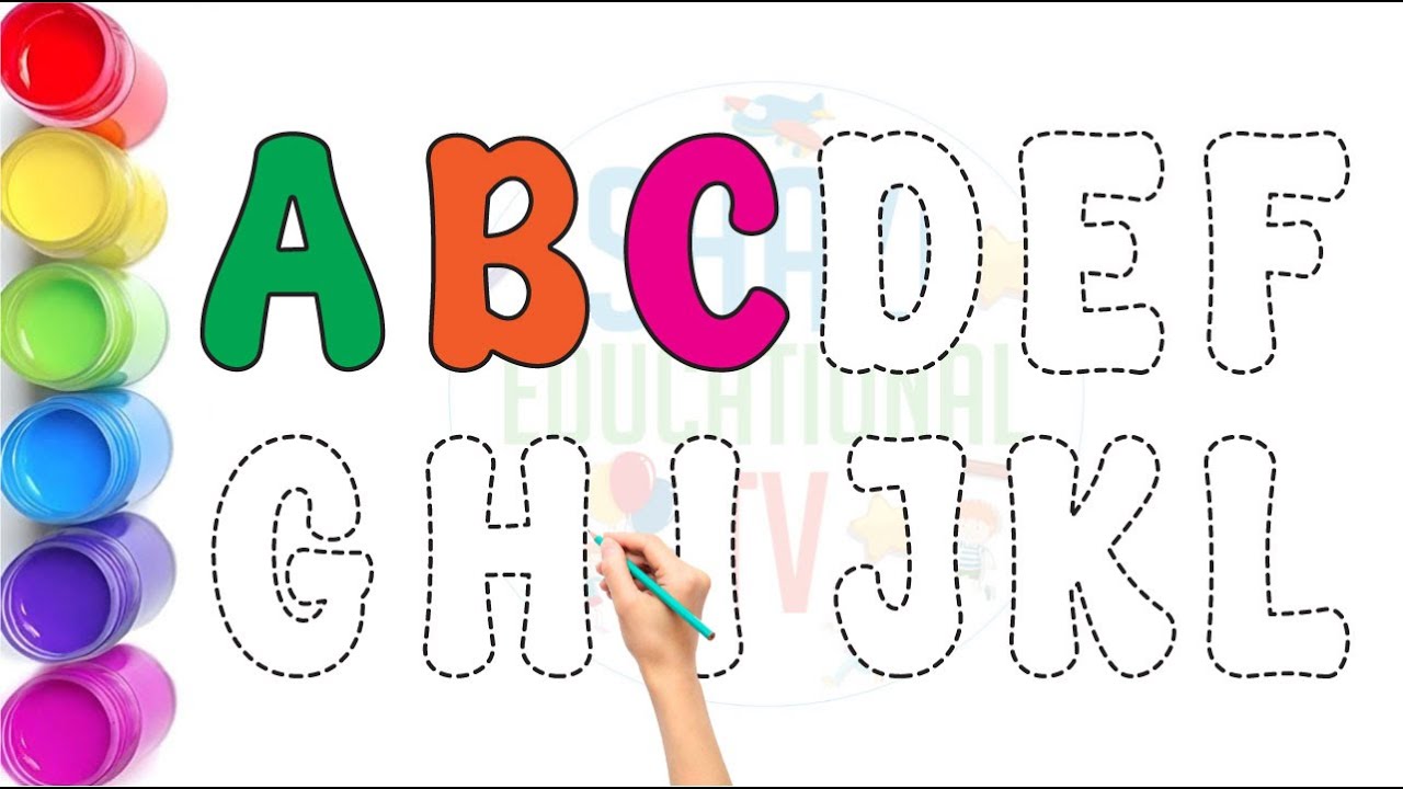 Learn to Write Your ABCs! Tracing & Coloring - YouTube