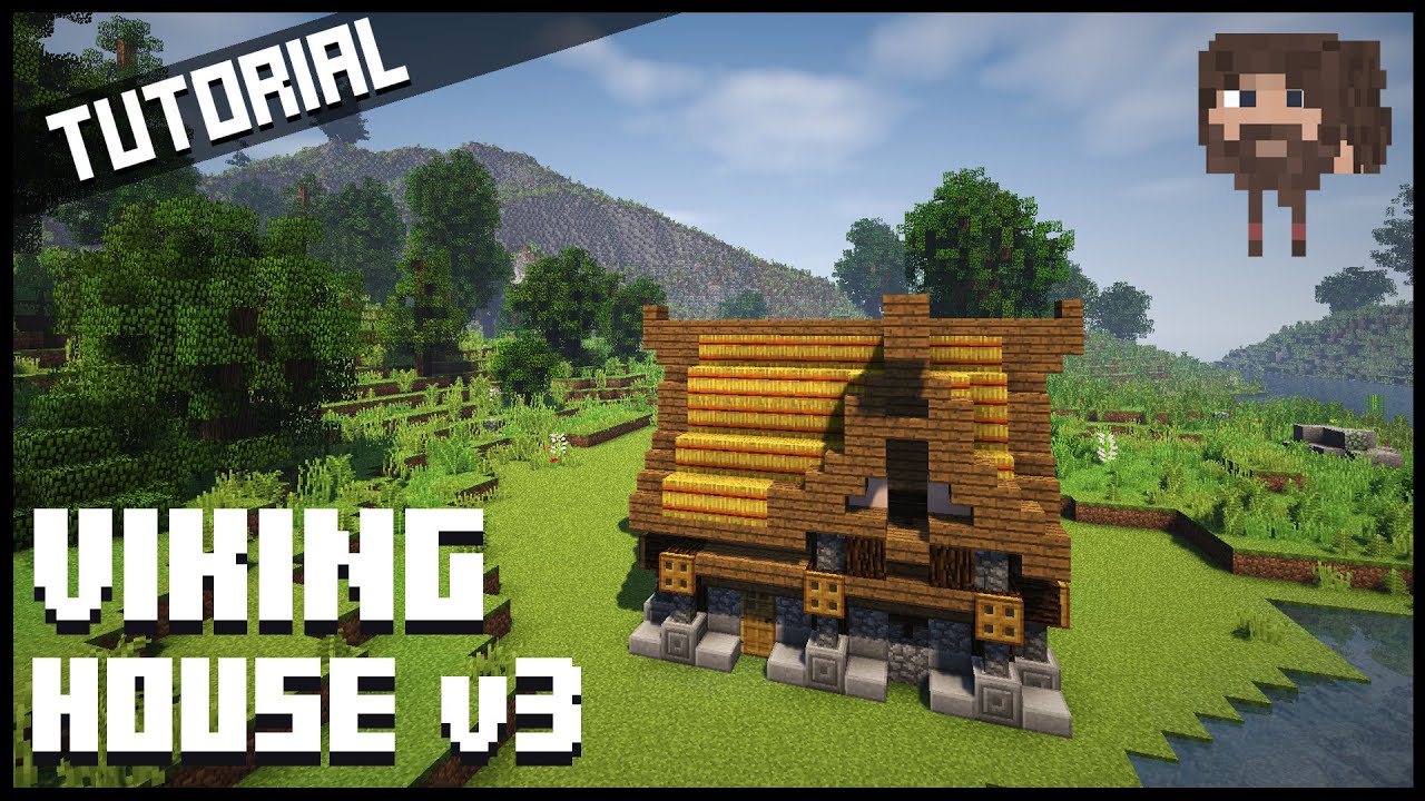 (Danish) Minecraft Tutorial | Vikinge Hus / Viking House v3 - YouTube