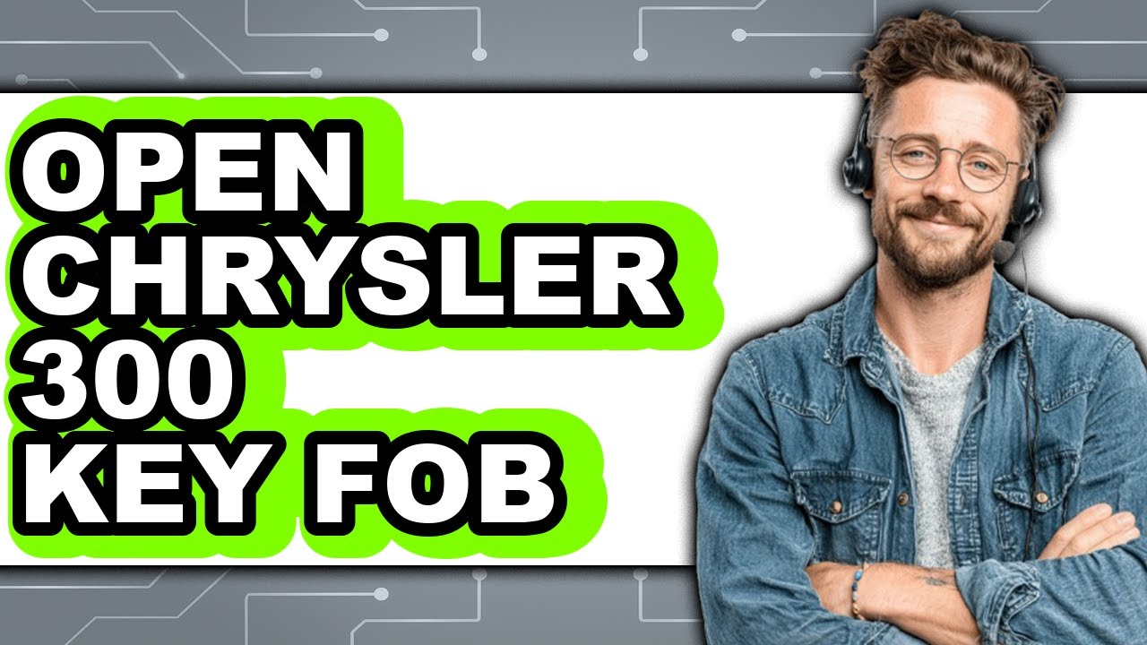 How To Open Chrysler 300 Key Fob (UPDATED) - YouTube