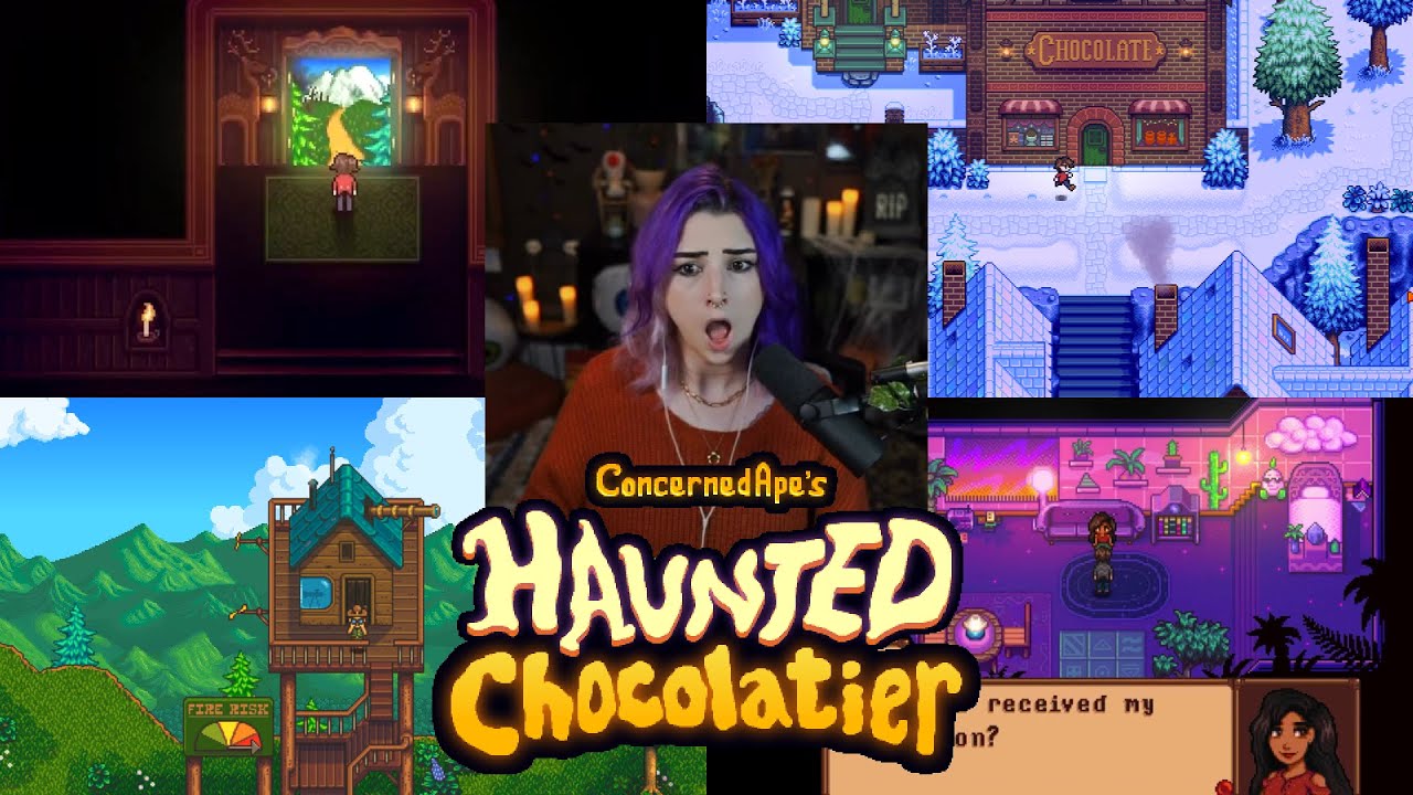 Reaction to ConcernedApe's New Game | Haunted Chocolatier - YouTube