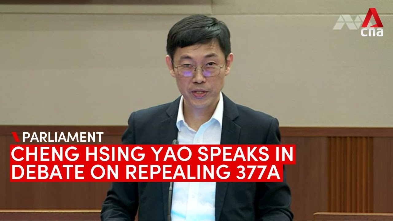 Cheng Hsing Yao speaks in debate on repealing Section 377A - YouTube