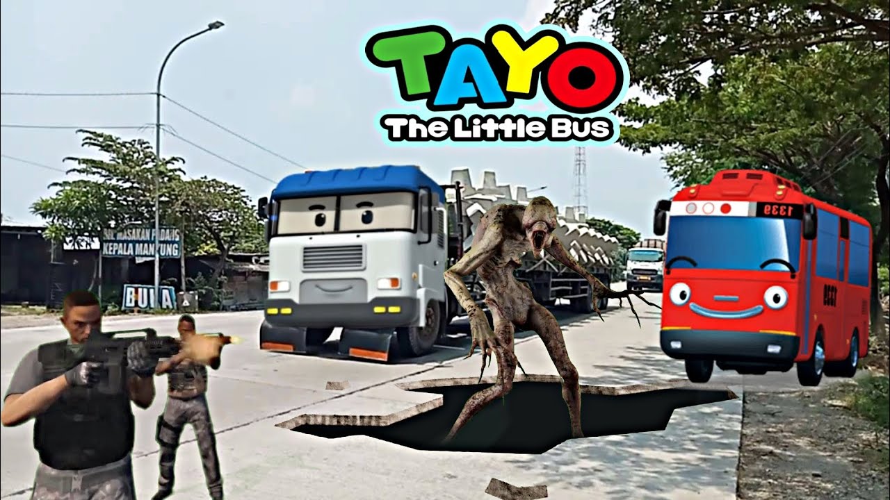 THE TRUCK CHANGES SHAPE TO TAYO COMES AGAIN VS ZOMBIE - YouTube