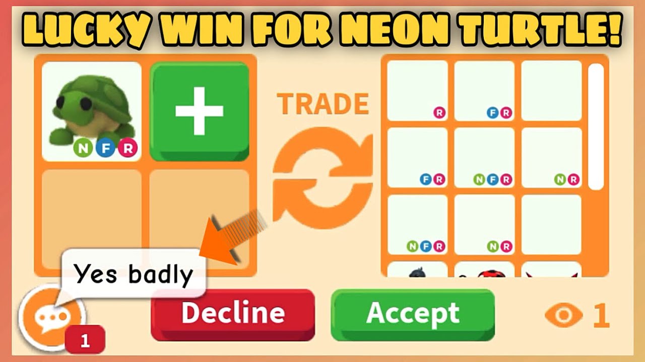 🥳🥳 FINALLY!! GOT A VERY GOOD TRADE FOR MY NEON TURTLE!! AND THEY REALLY ...