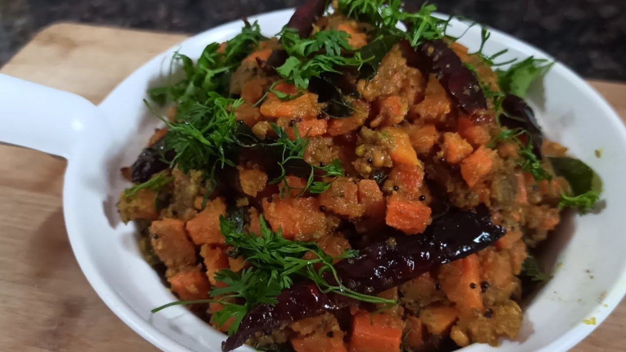 Carrot Fry | Carrot Poriyal | Carrot Fry Recipe | - YouTube