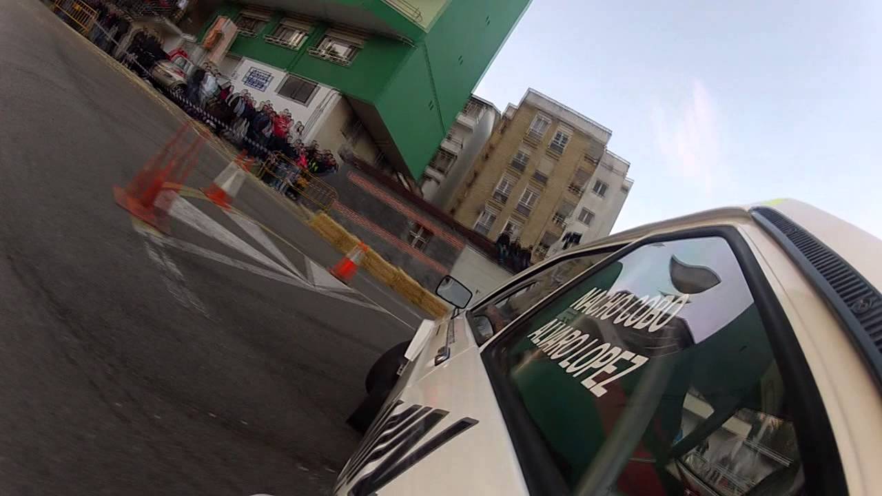 Onboard Nacho Cobo - I Slalom Navidad - Ford Escort MK II - YouTube