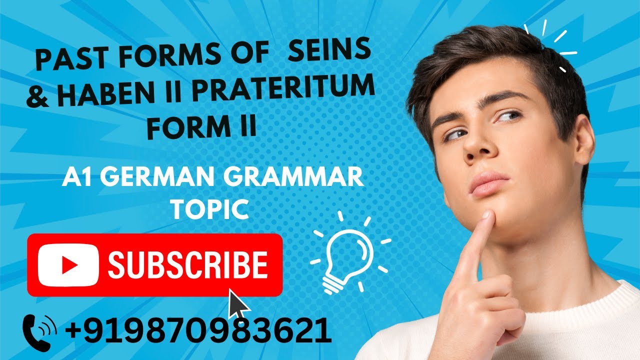 Past Forms of SEIN & HABEN || PRÄTERITUM FORMS || A1 GERMAN GRAMMAR TOPIC || @Language ...