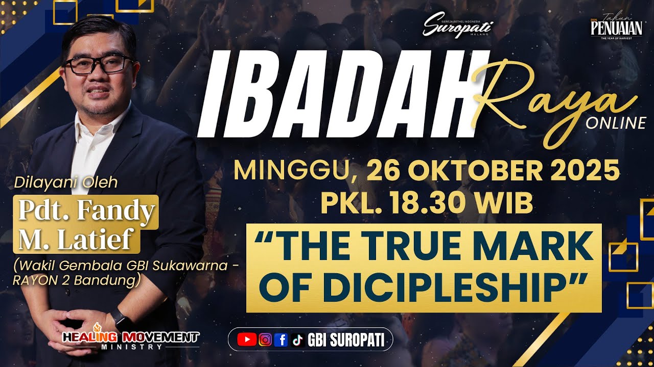 IBADAH ONLINE 18.30 WIB - 26 OKTOBER 2025 | Pdt. Fandy M. Latief - YouTube
