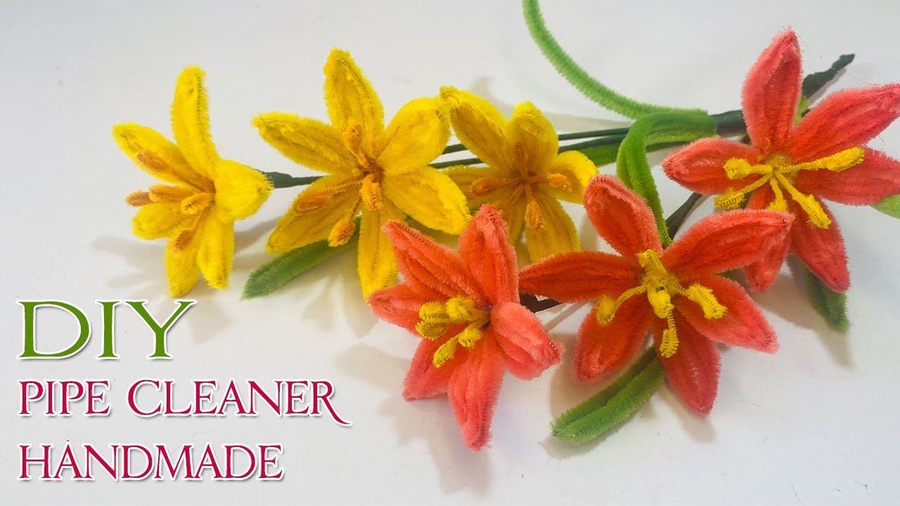 Diy Pretty Handmade Pipe Cleaner flowers - Handmade Home Decor Gift ...