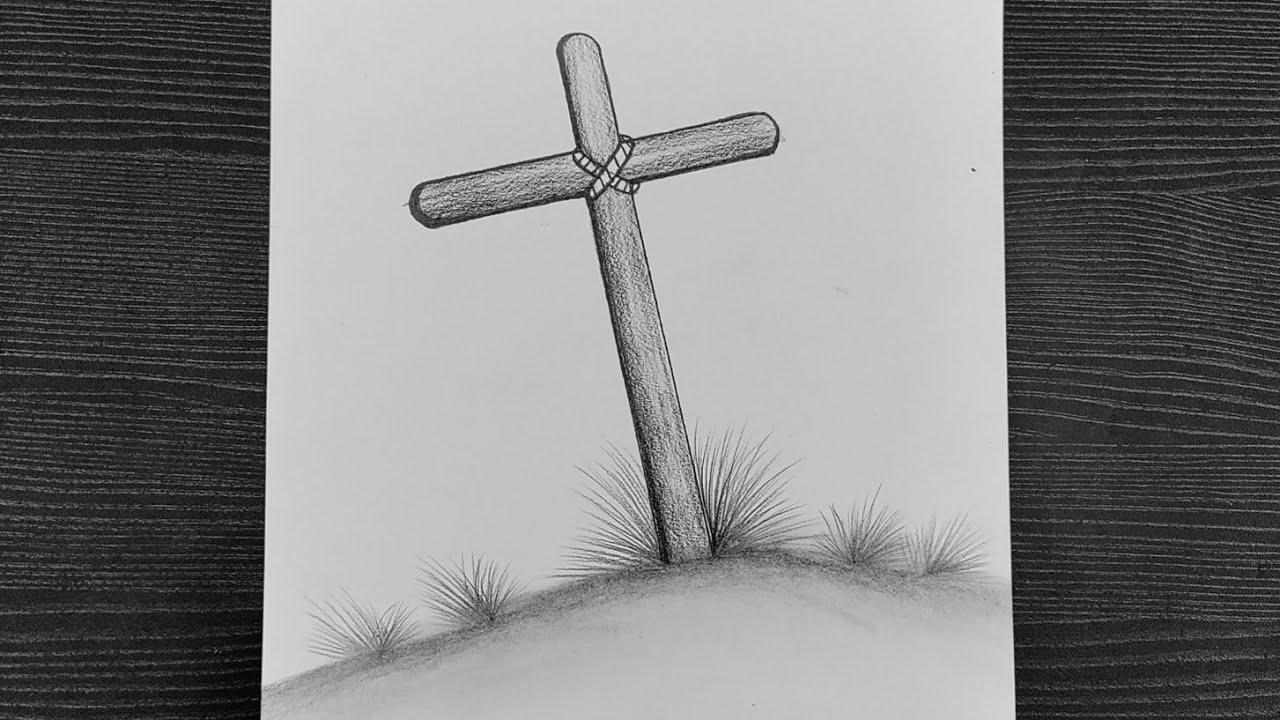 How To Draw Good Friday Drawing // How To Draw A Cross // Good Friday ...