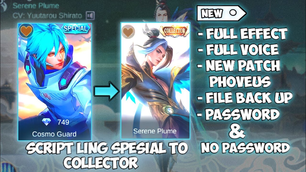 Script Ling spesial to collector full Effect & new patch phoveus - YouTube