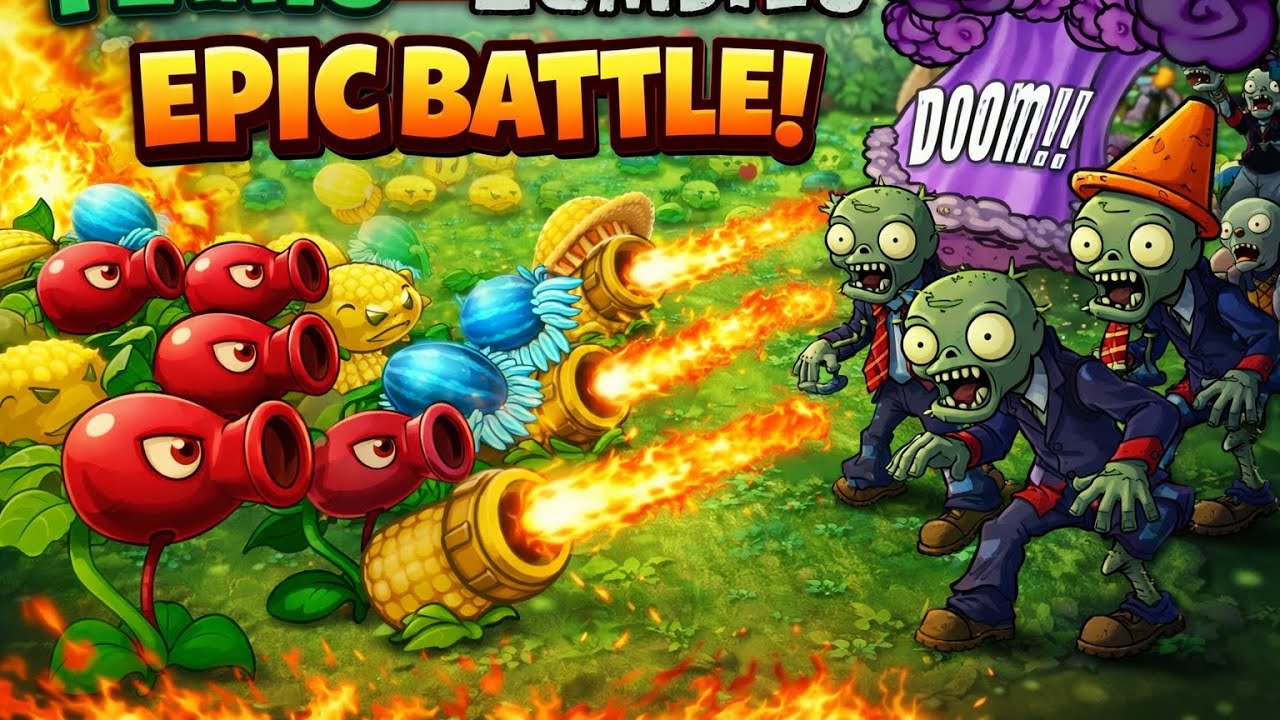 INSANE Plants vs Zombies Strategy 😱 One Wrong Move = GAME OVER # ...