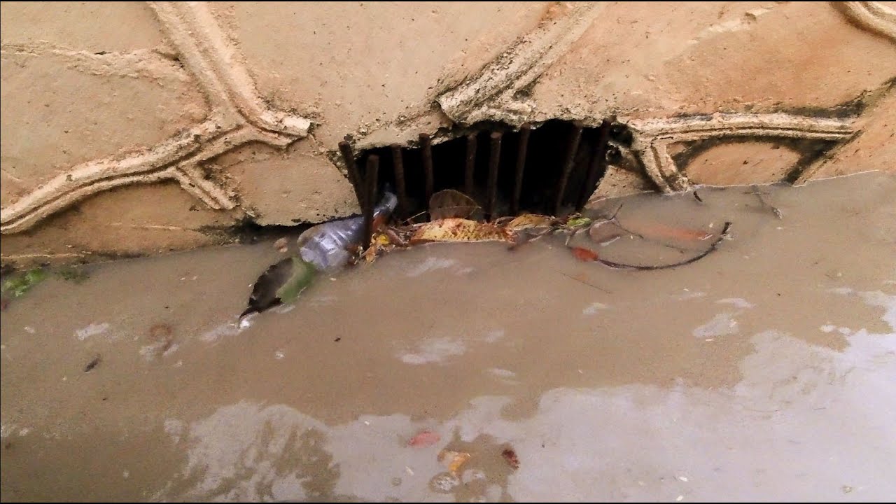 Activity Remove Debris And Trash Unclogging Culvert Drain Flood Rain ...