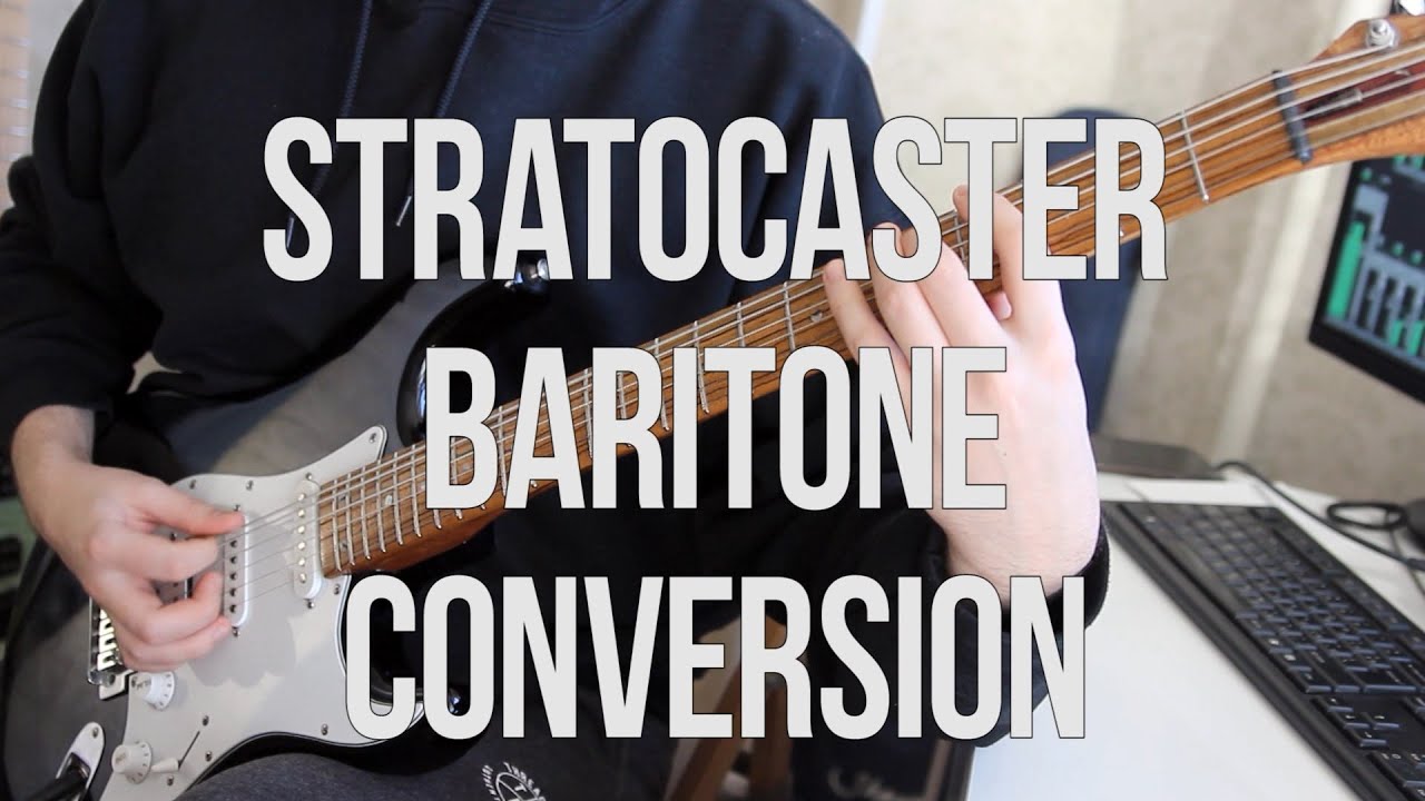 Stratocaster Baritone Neck Conversion - YouTube