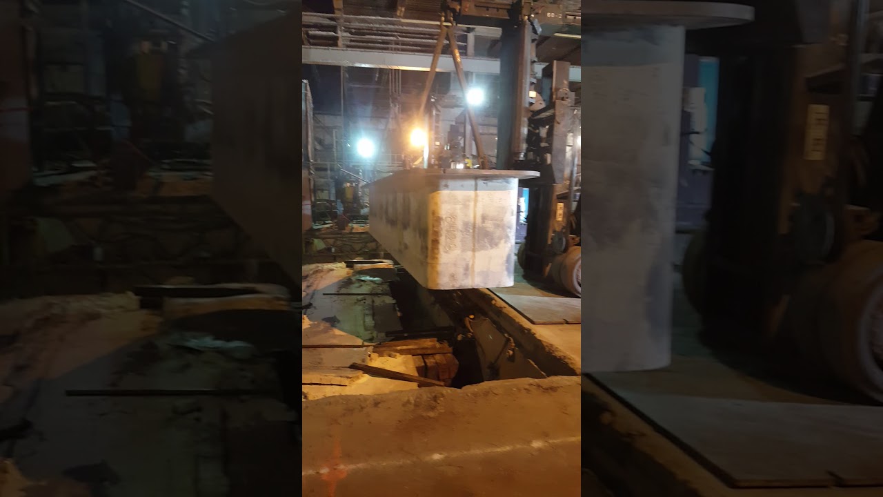 Working on a zinc kettle install - YouTube