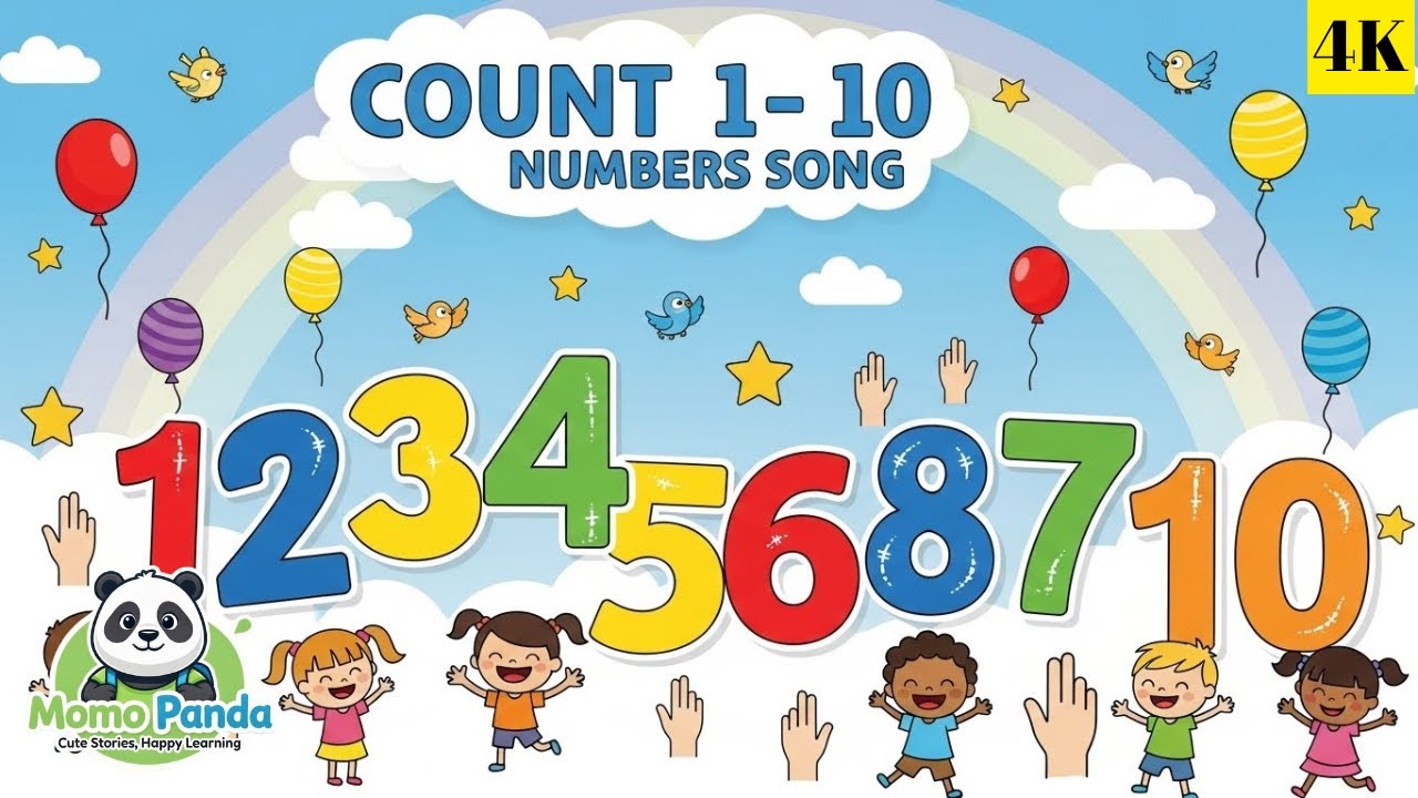 Counting Numbers Song 1 to 10 🎵 Learn to Count | Fun Nursery Rhyme for ...
