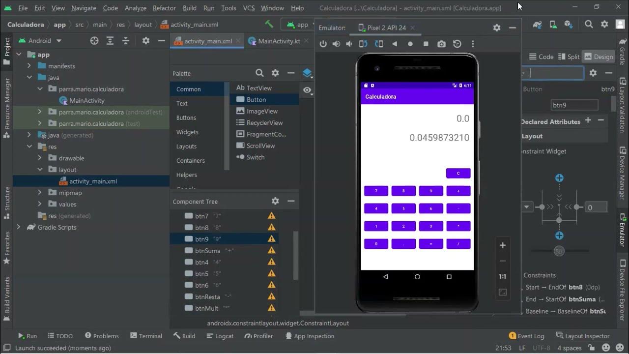 Calculadora en Android (Kotlin) - YouTube