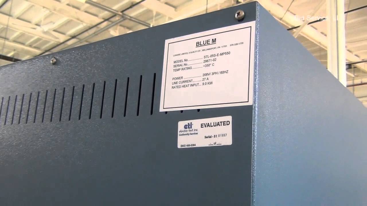 Blue M STL-05S-E-MP550 #58241 - YouTube