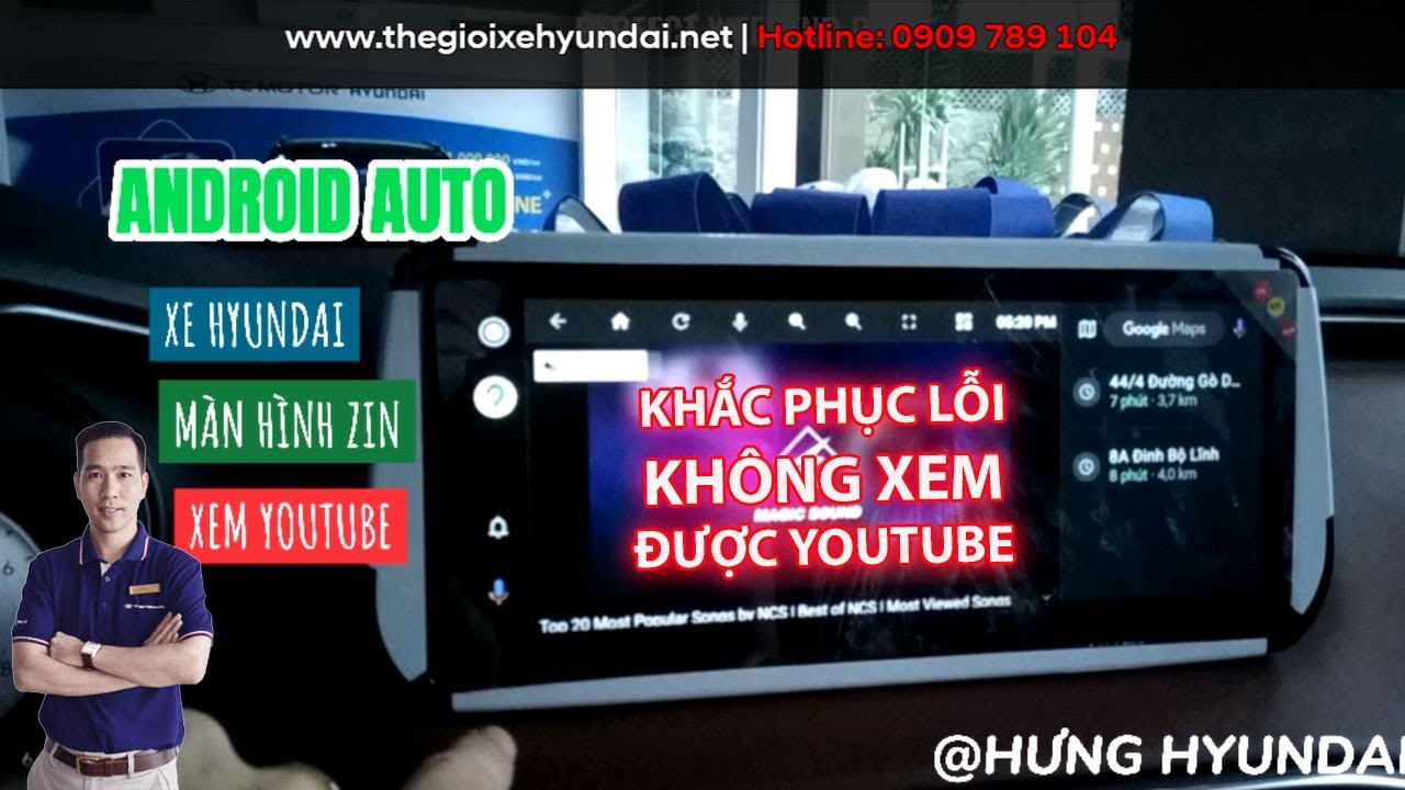 KHẮC PHỤC lỗi KHÔNG xem được Youtube Android Auto trên xe ô tô | HƯNG ...
