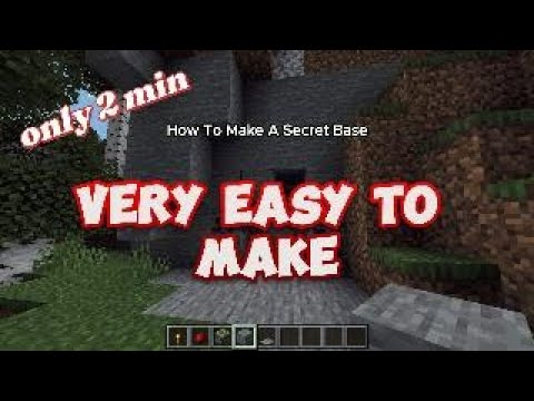 How to build secret base in Minecraft - YouTube