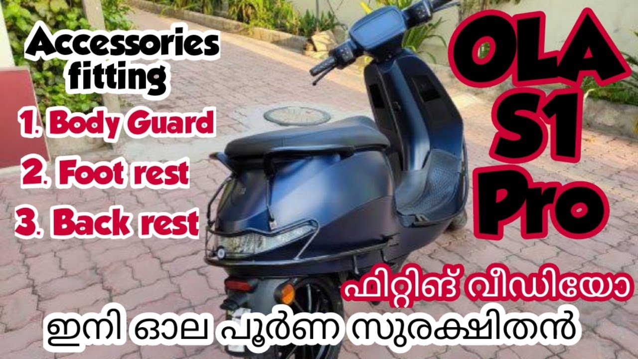 | OLA Accessories fitting video | Guard | Footrest - YouTube