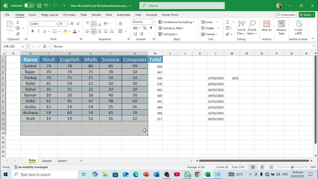 MS excel Part- 3 | Excel tutorial for beginners | Excel Tutorial in Hindi | MS Excel ...