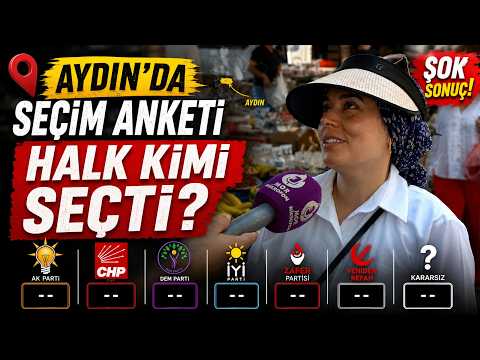 AYDIN Seçim Anketi! | Bugün Seçim Olsa Kime Oy Verirsiniz?