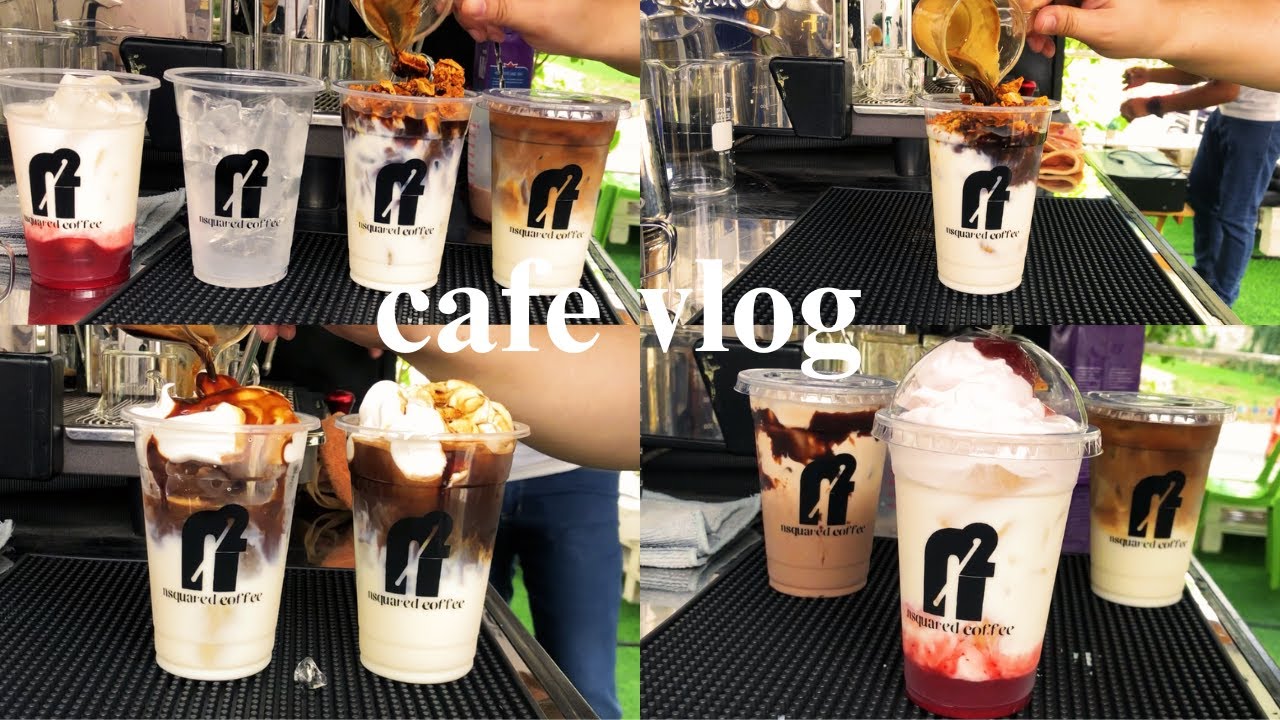 let's make drinks! our first cafe vlog | cafe vlog ph | nsquared coffee - YouTube