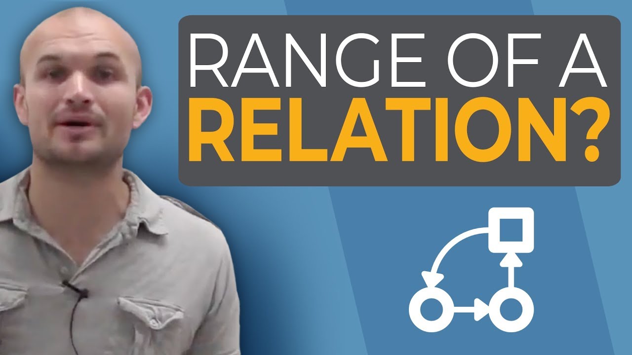 What is the definition of range of a relation - YouTube