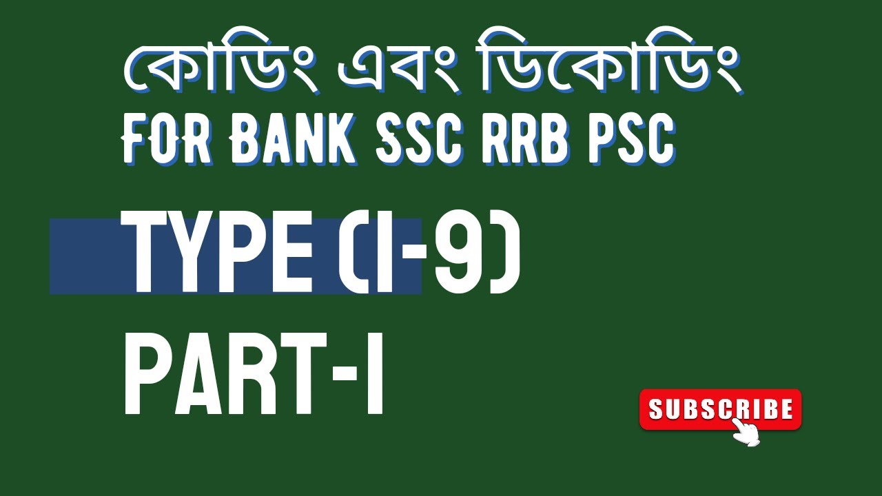 Coding And Decoding Test Part 1 Youtube