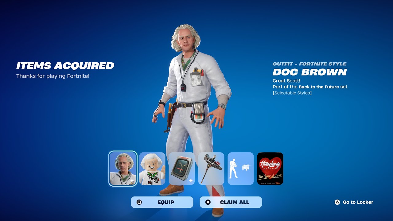 HOW TO GET DOC BROWN SKIN IN FORTNITE! - YouTube