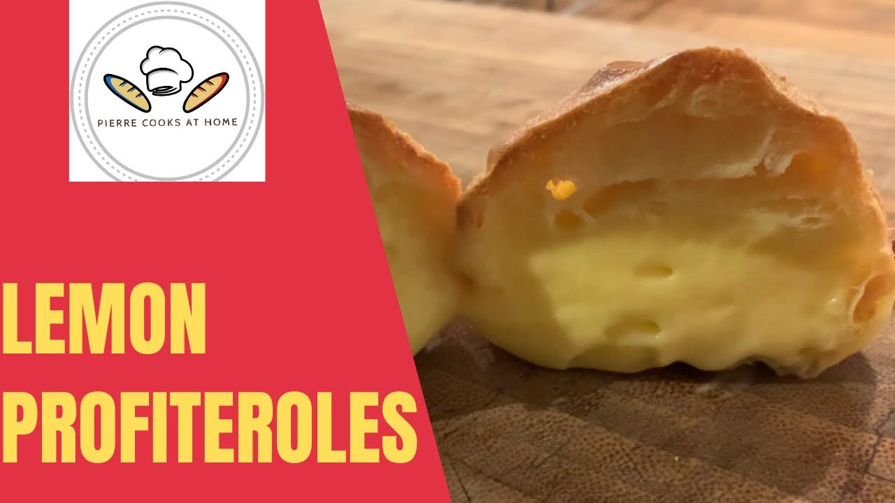 LEMON PROFITEROLES - cream puffs with lemon curd filling. Crunchy on ...