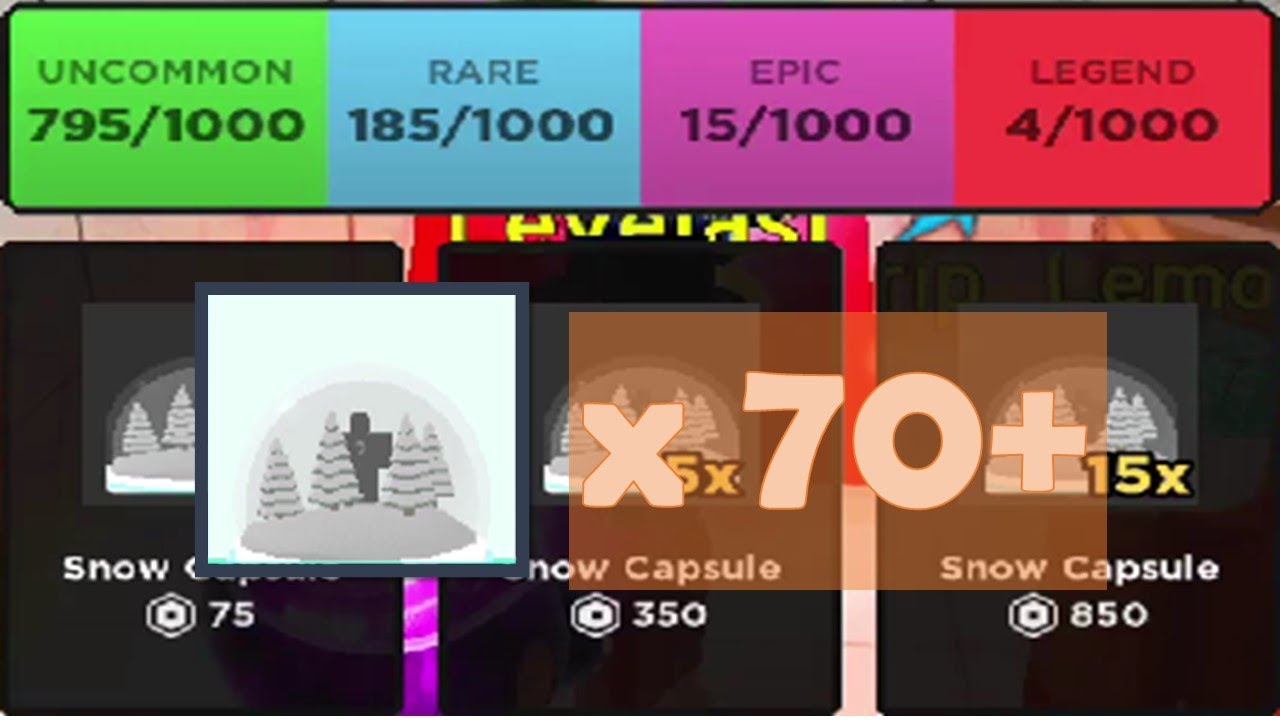 Roblox All Star Tower Defense : เปิด Snow Capsule หาตัวระดับ Legend ...