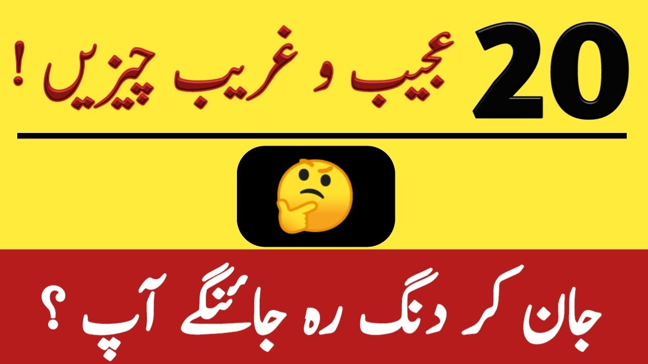 20 Strange And Weird Things In Urdu Hindi YouTube 20-strange-and-weird-things-in-urdu-hindi-youtube