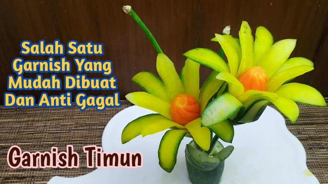 HIASAN TUMPENG DARI TIMUN, TERMASUK SALAH SATU GARNISH YANG MUDAH ...