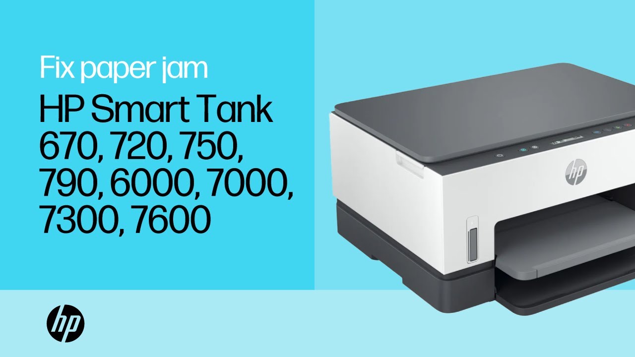 Fix a paper jam | HP Smart Tank 670, 720, 750, 790, 6000, 7000, 7300 ...