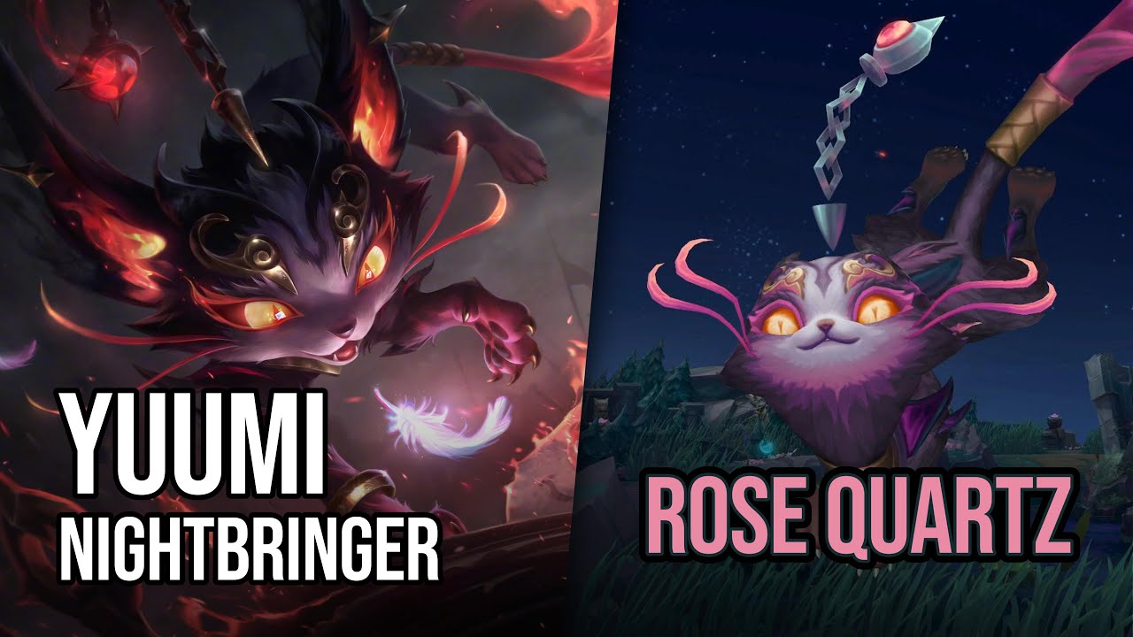 Rose Quartz Nightbringer Yuumi Skin | League of Legends - YouTube