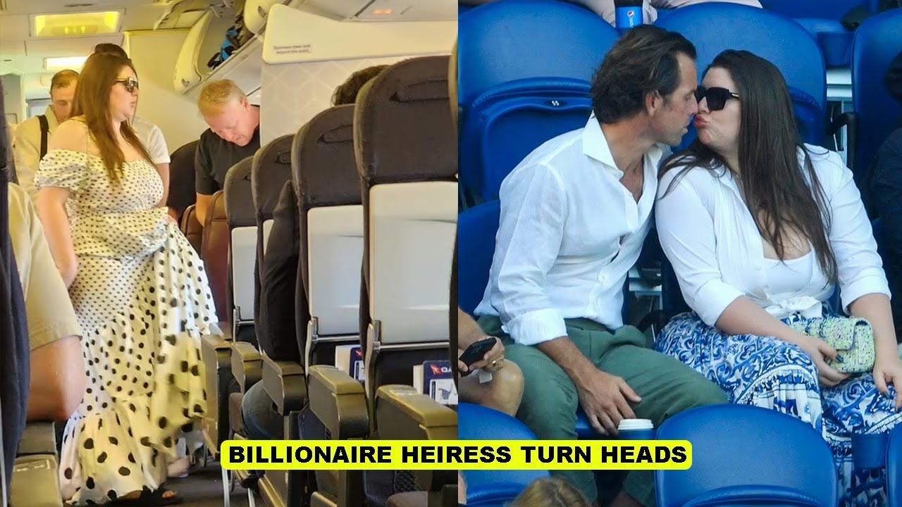 Billionaire heiress Francesca Packer turns headsas she jets out of ...