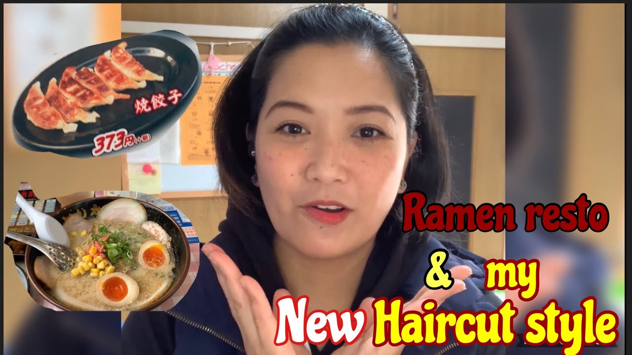 Ramen🍜resto and my New haircut style 😍👍😊 - YouTube