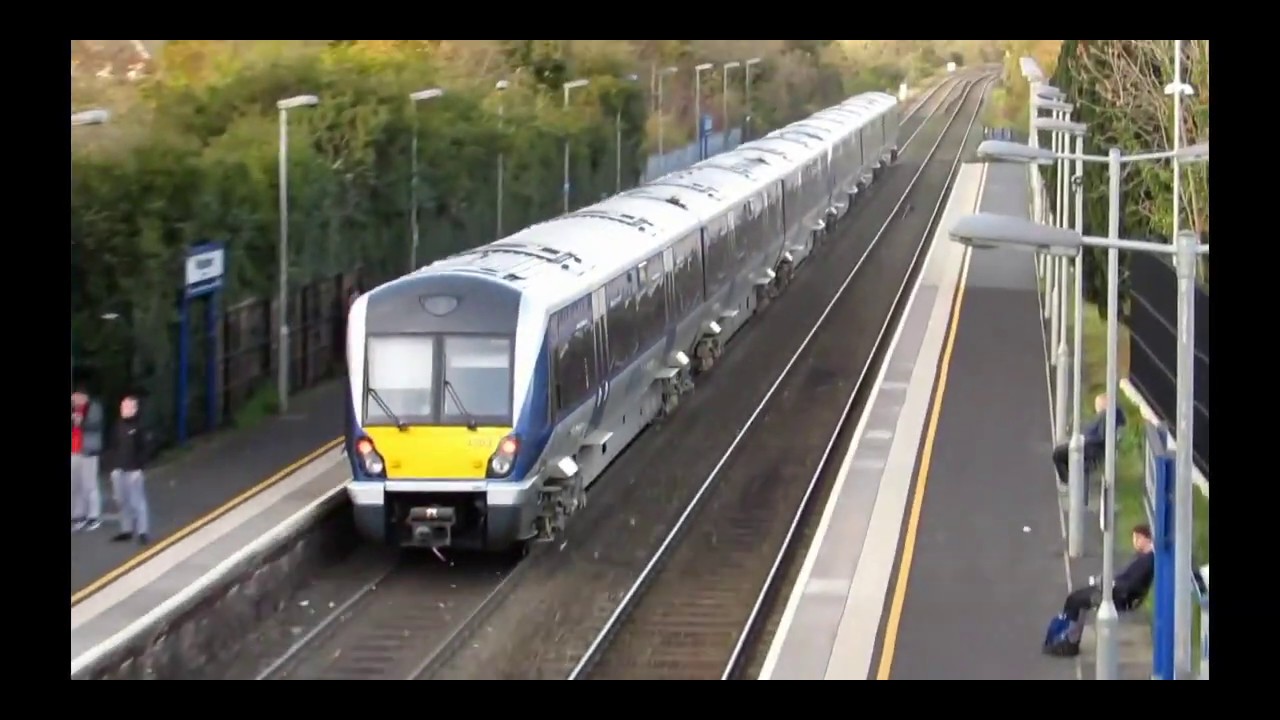 Mega horn and express train at Whiteabbey Station - YouTube