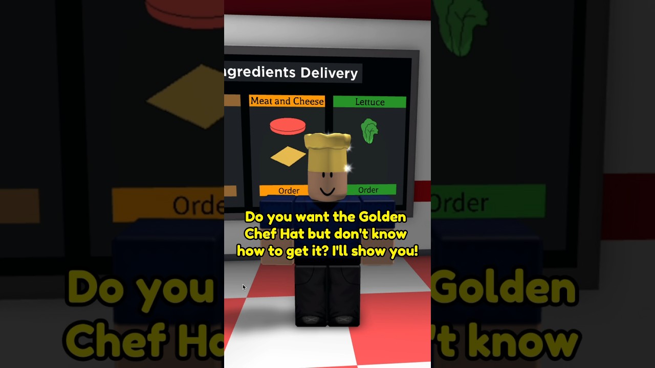 How to get the Golden Chef Hat in Roblox Cook Burgers! (For starters or ...