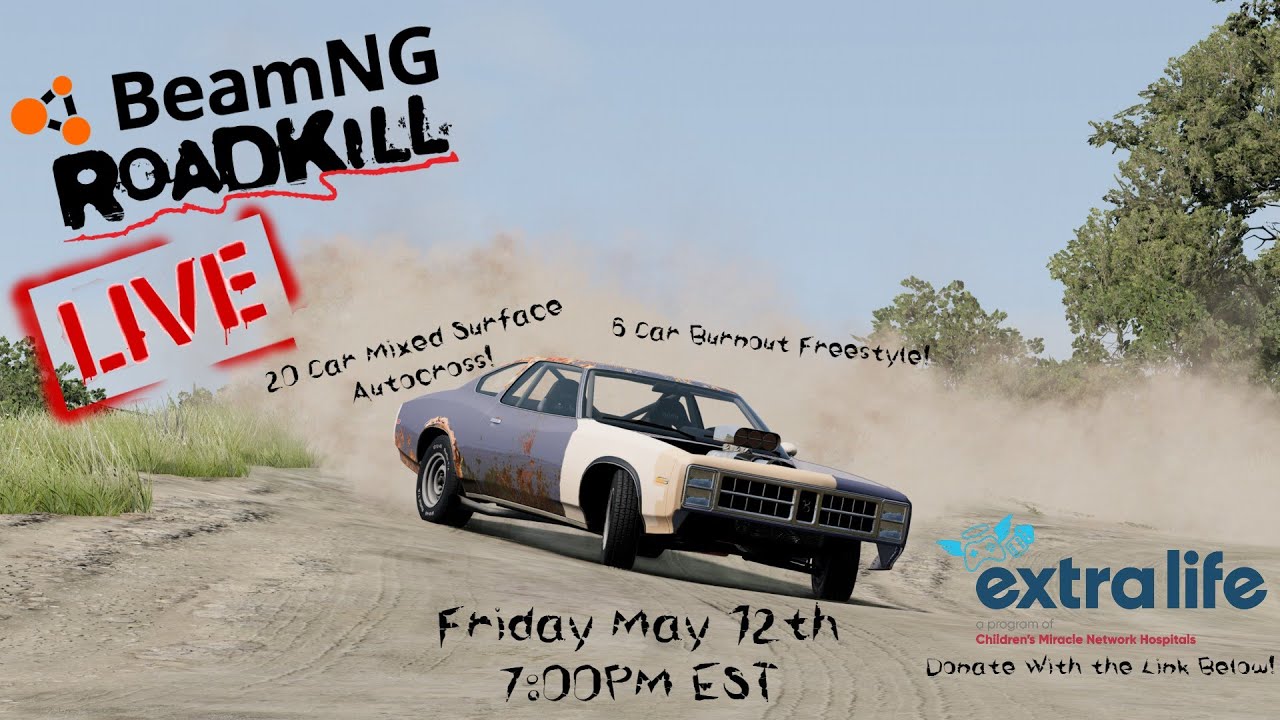 BeamNG Roadkill Live #6 Charity Event! - YouTube